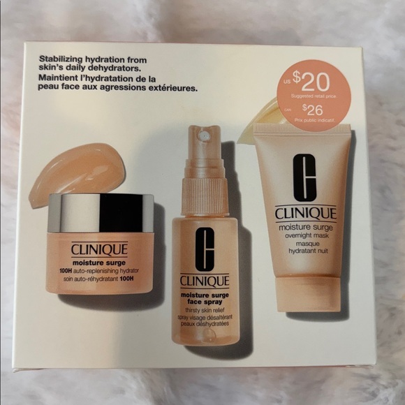 Clinique | Skincare | Clinique Moisture Surge Hydration Trio | Poshmark